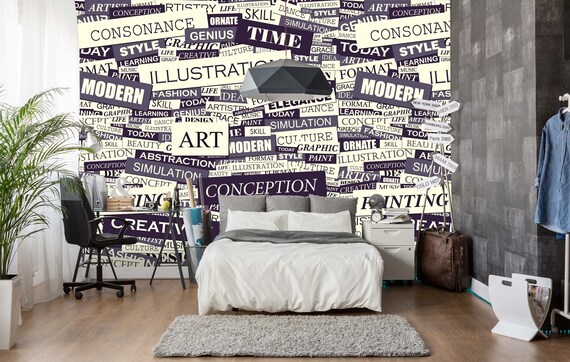 3D Fashion Label Art 111 Removable Wallpaper Self Adhesive - Etsy