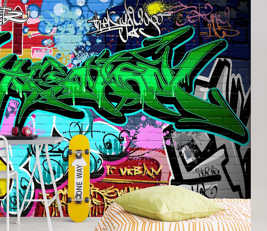 3D Colorful Art Letters L700 Removable Wallpaper Self Adhesive ...
