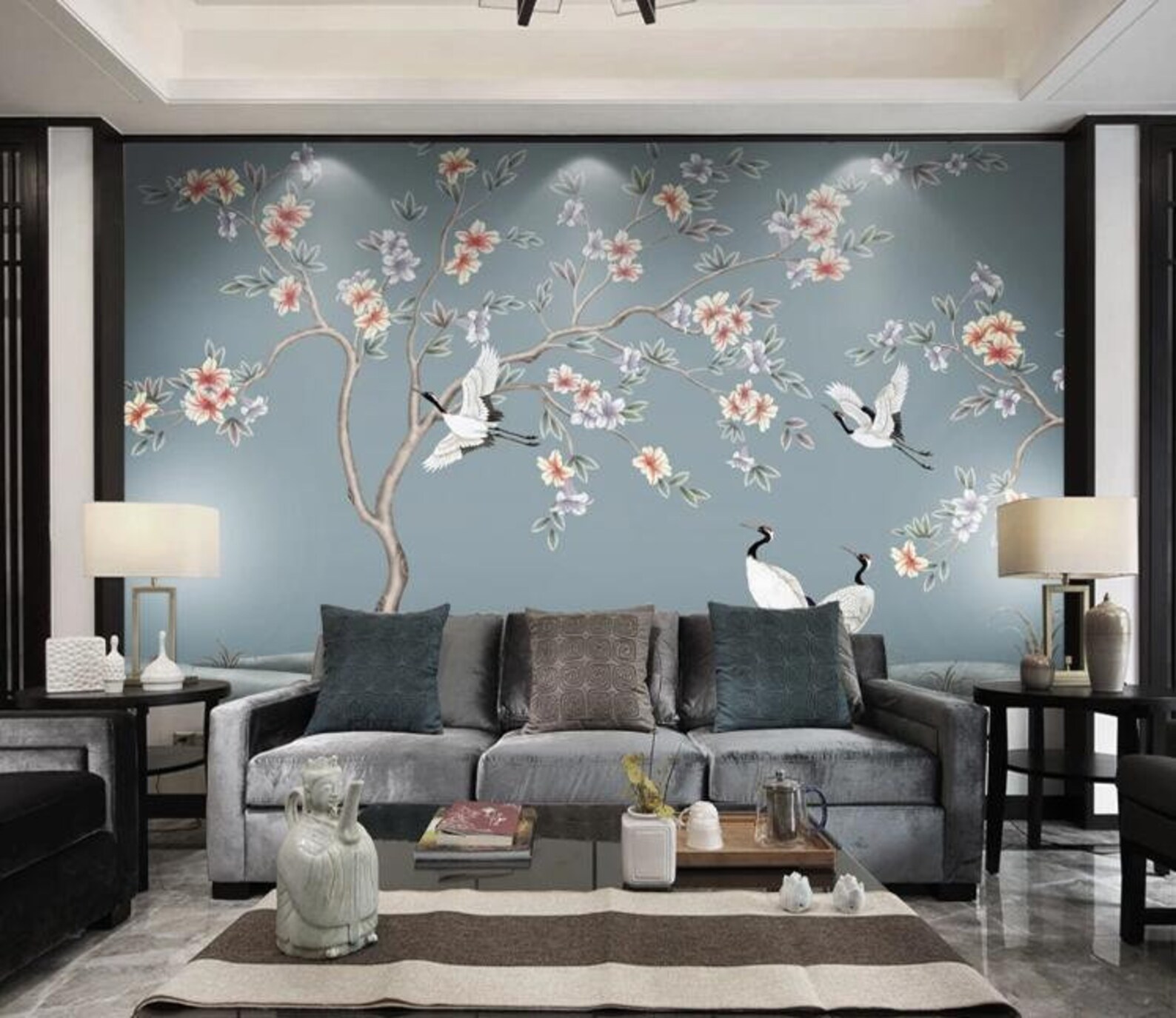 3D Crane Flying R66 Removable Wallpaper Self Adhesive - Etsy
