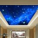 3D Blue Stars CC021 Ceiling Wallpaper Removable Self Adhesive - Etsy