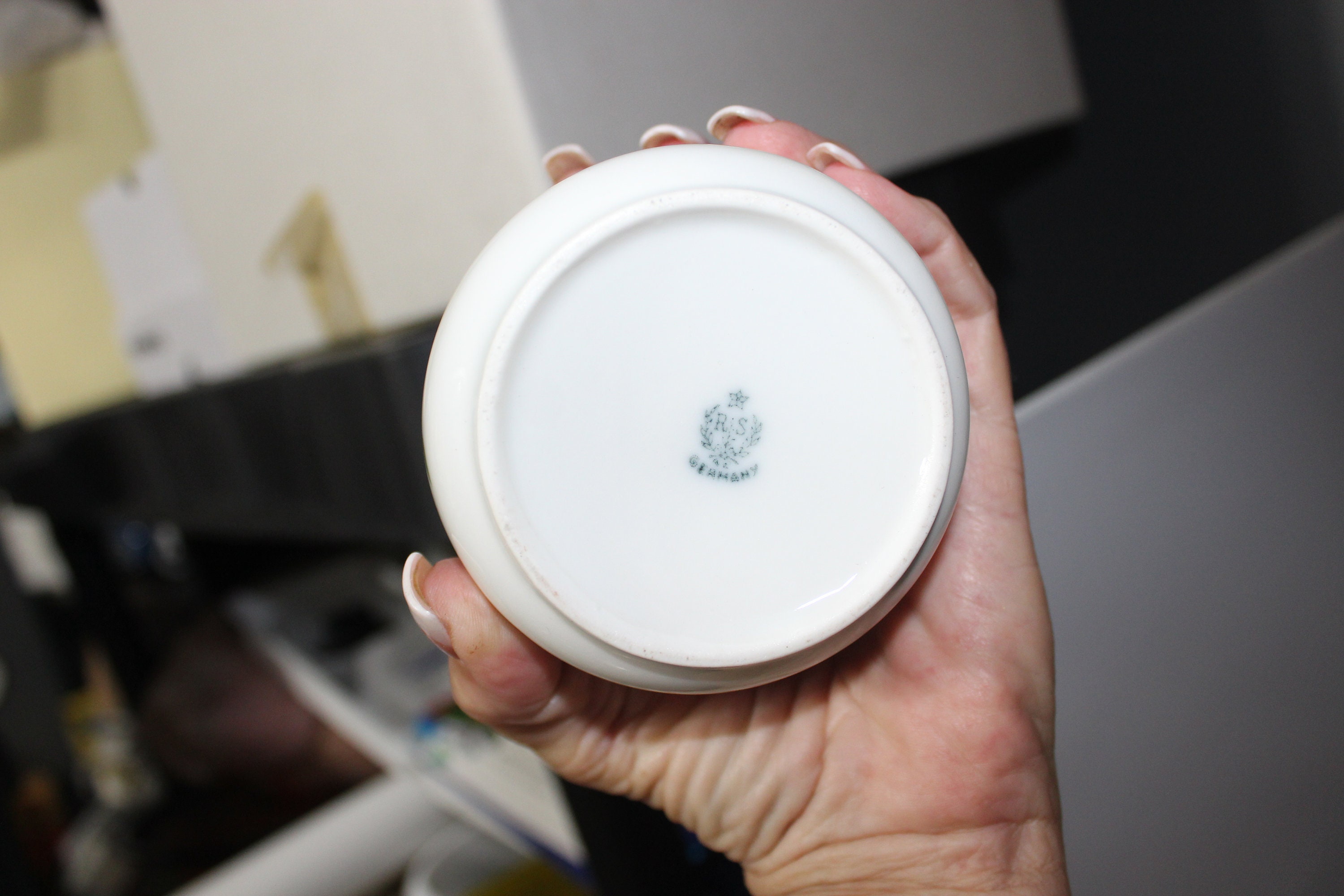 Ceamer and Sugar Dish Marked Germany Beautiful Set - Etsy