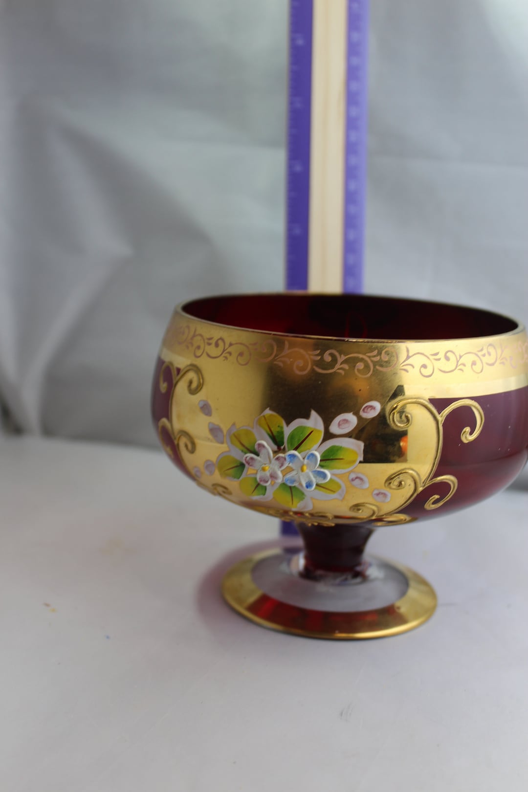 Ruby Red Candy Dish - Etsy