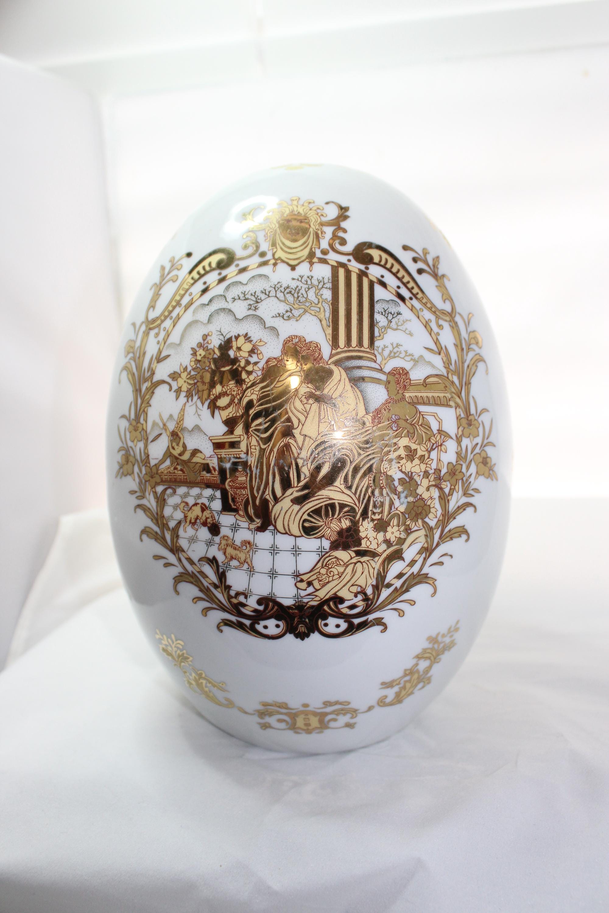 Limoges Large Egg Shaped Decor - Etsy