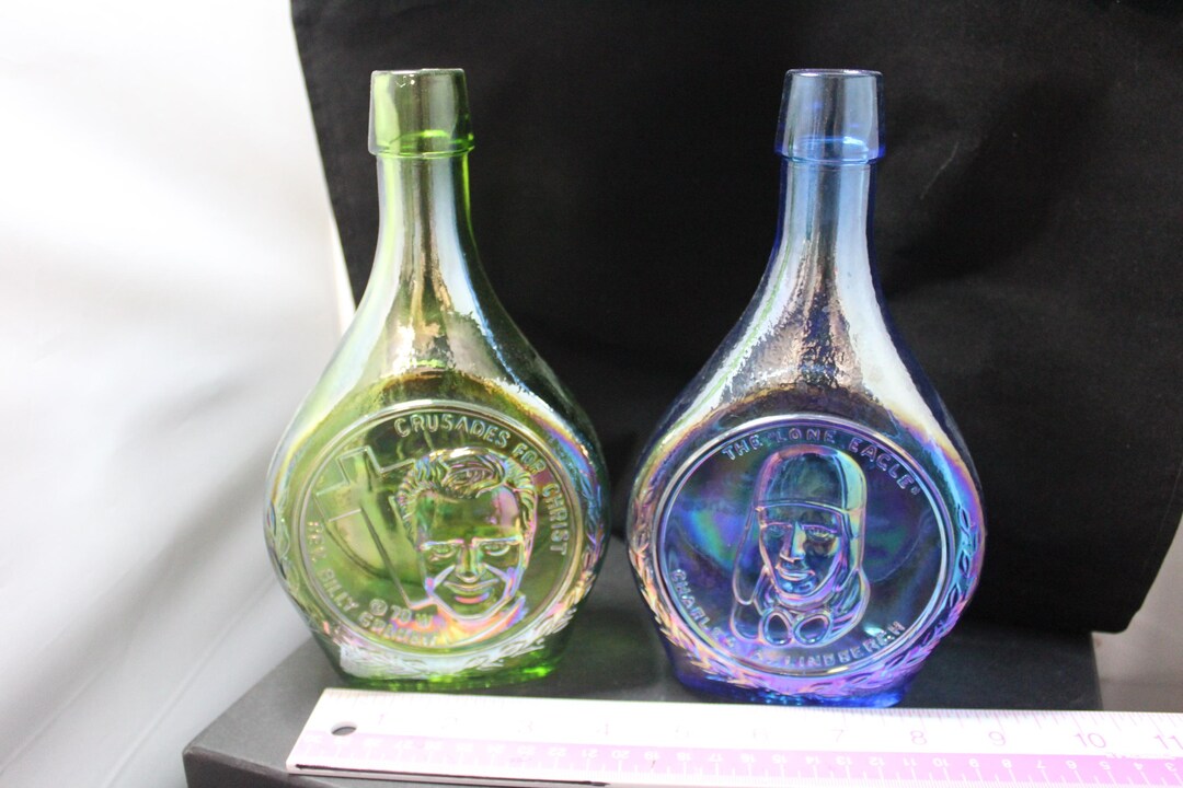 2 Wheaton Glass Bottles - Etsy