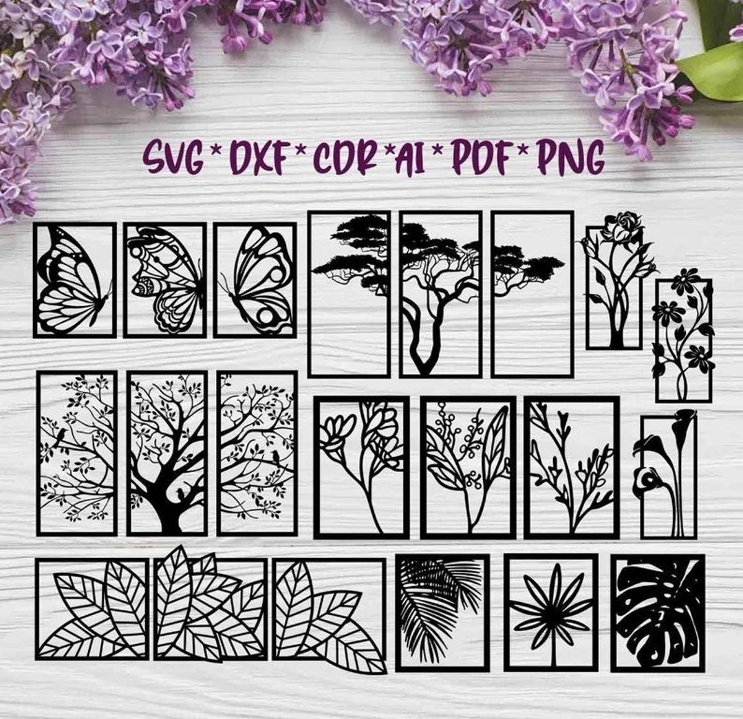 Three Panel Set, SVG, DXF, AI Digital Vector Design for Plasma and ...