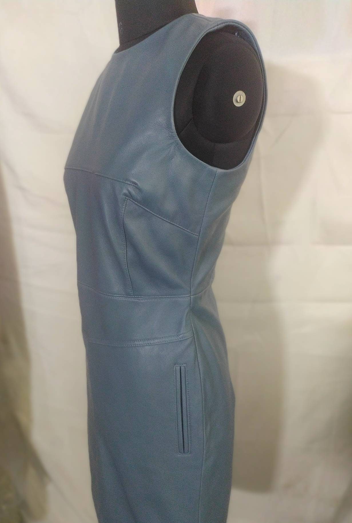 Handmade Women's Lamb Skin Leather Dress Leather Outfit - Etsy