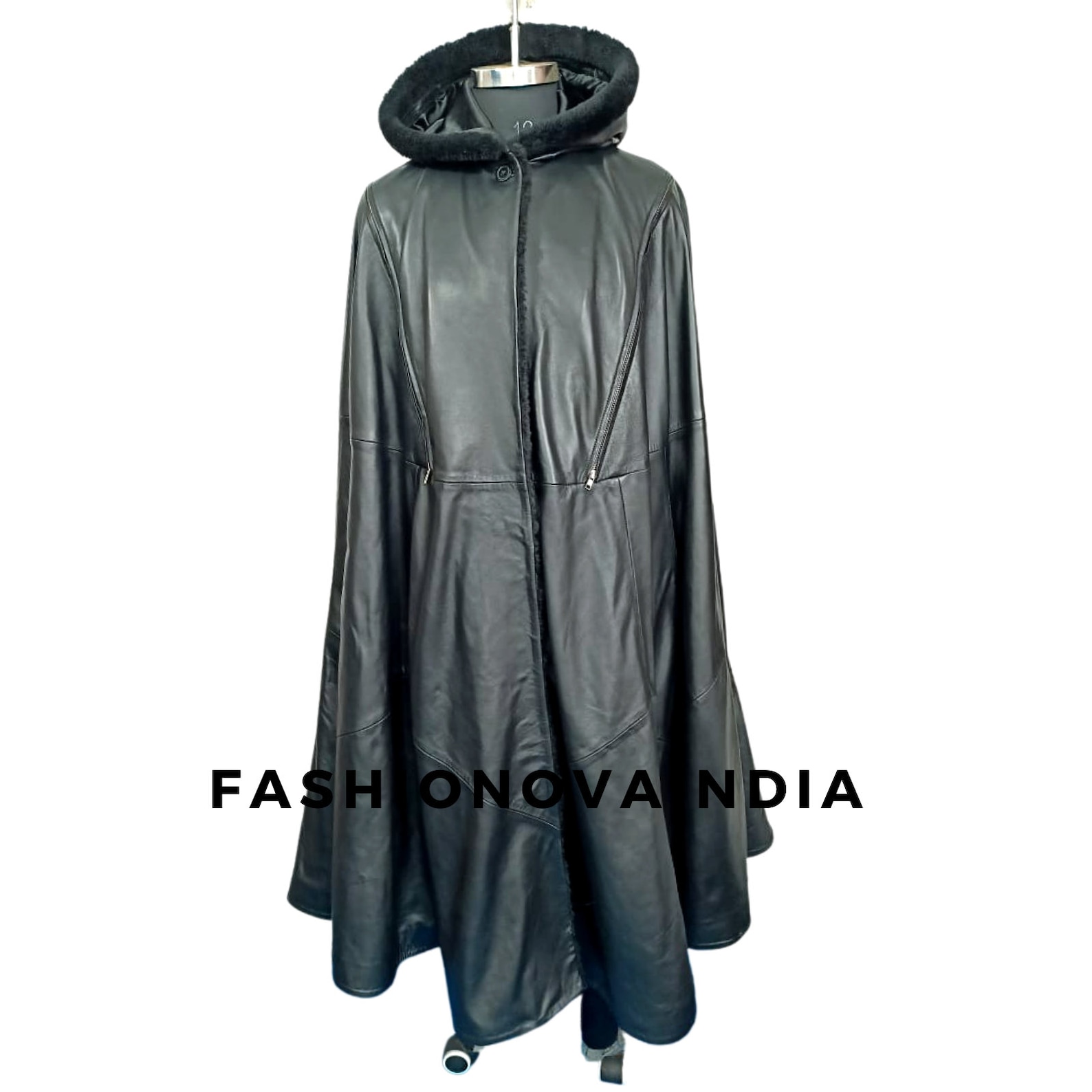 Handmade Lambskin Leather Long Cape: Women's Flare Style - Etsy