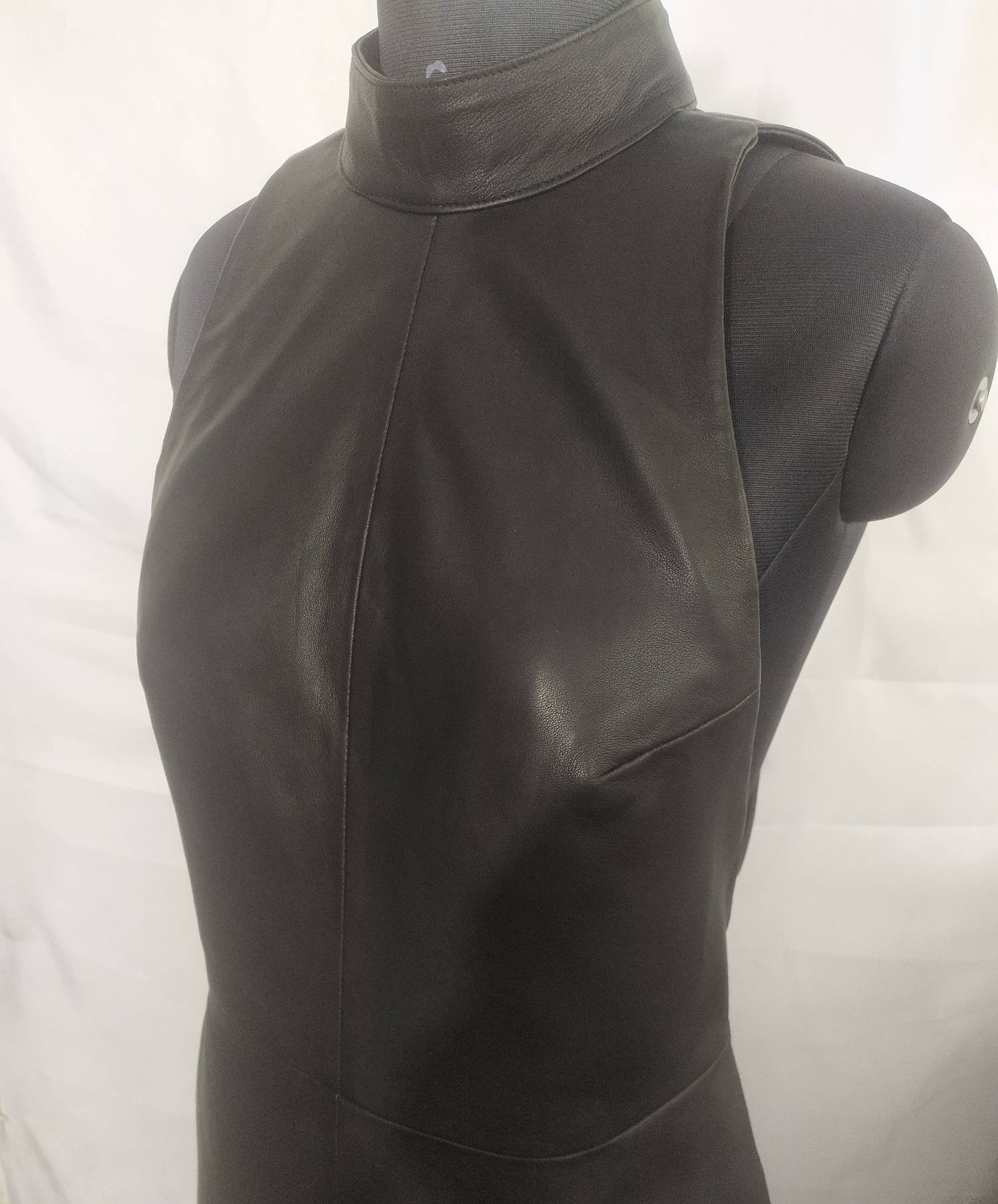 Handmade Women's Lamb Skin Leather Dress Leather Outfit | Etsy