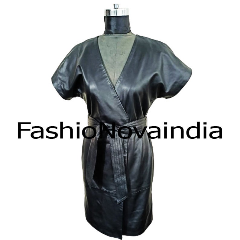 Handmade Women's Lamb Skin Leather Dress Leather Outfit - Etsy