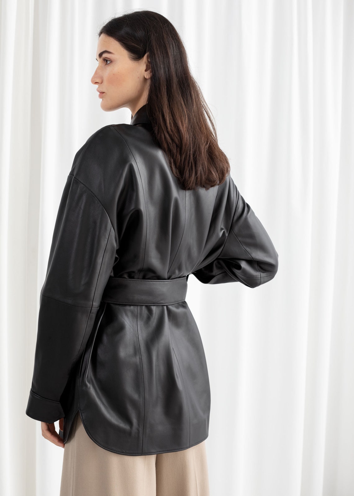 Handmade Women's Lamb Skin Leather Celebrity Dress | Etsy