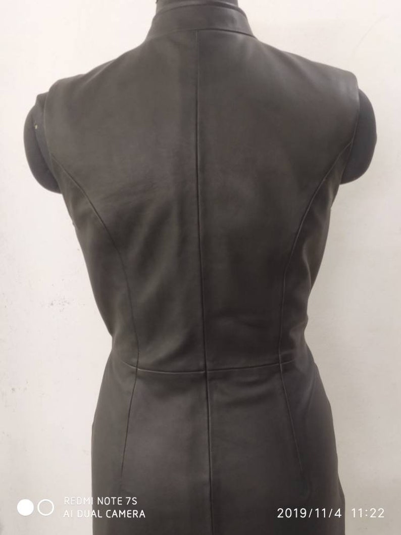 Handmade Women's Lamb Skin Leather Dress Leather Outfit | Etsy