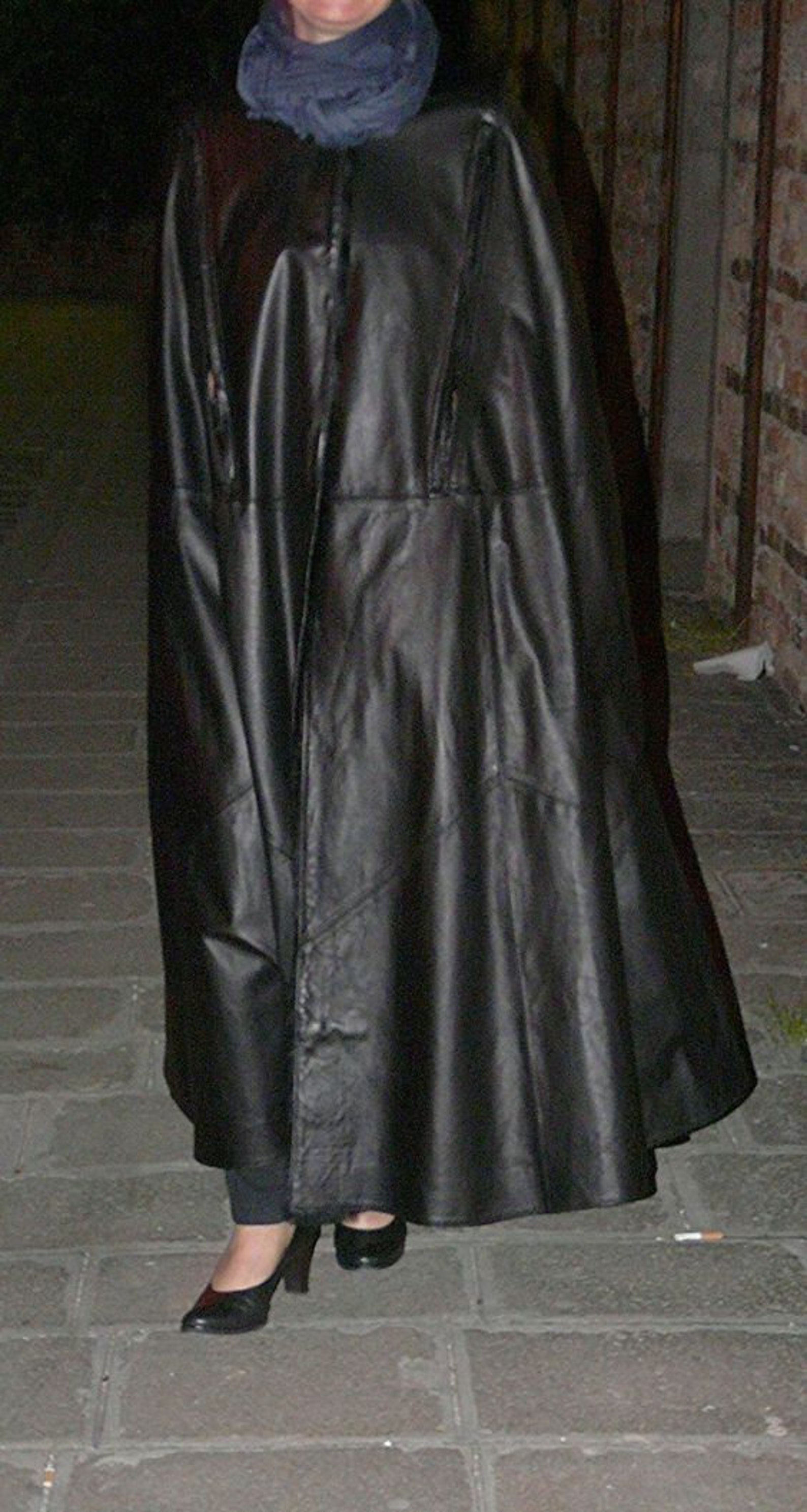 Handmade Lambskin Leather Long Cape: Women's Flare Style - Etsy