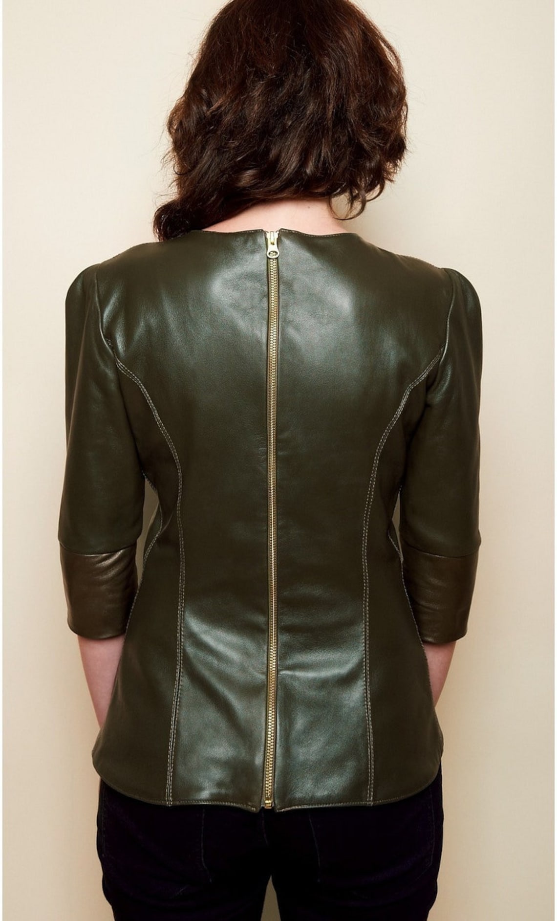 Handmade Women's Lamb Skin Leather Celebrity Top Leather - Etsy