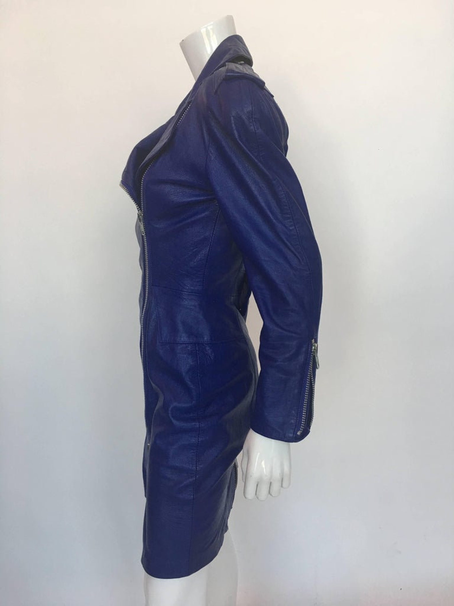 Handmade Women's Lamb Skin Leather Dress Leather Outfit - Etsy