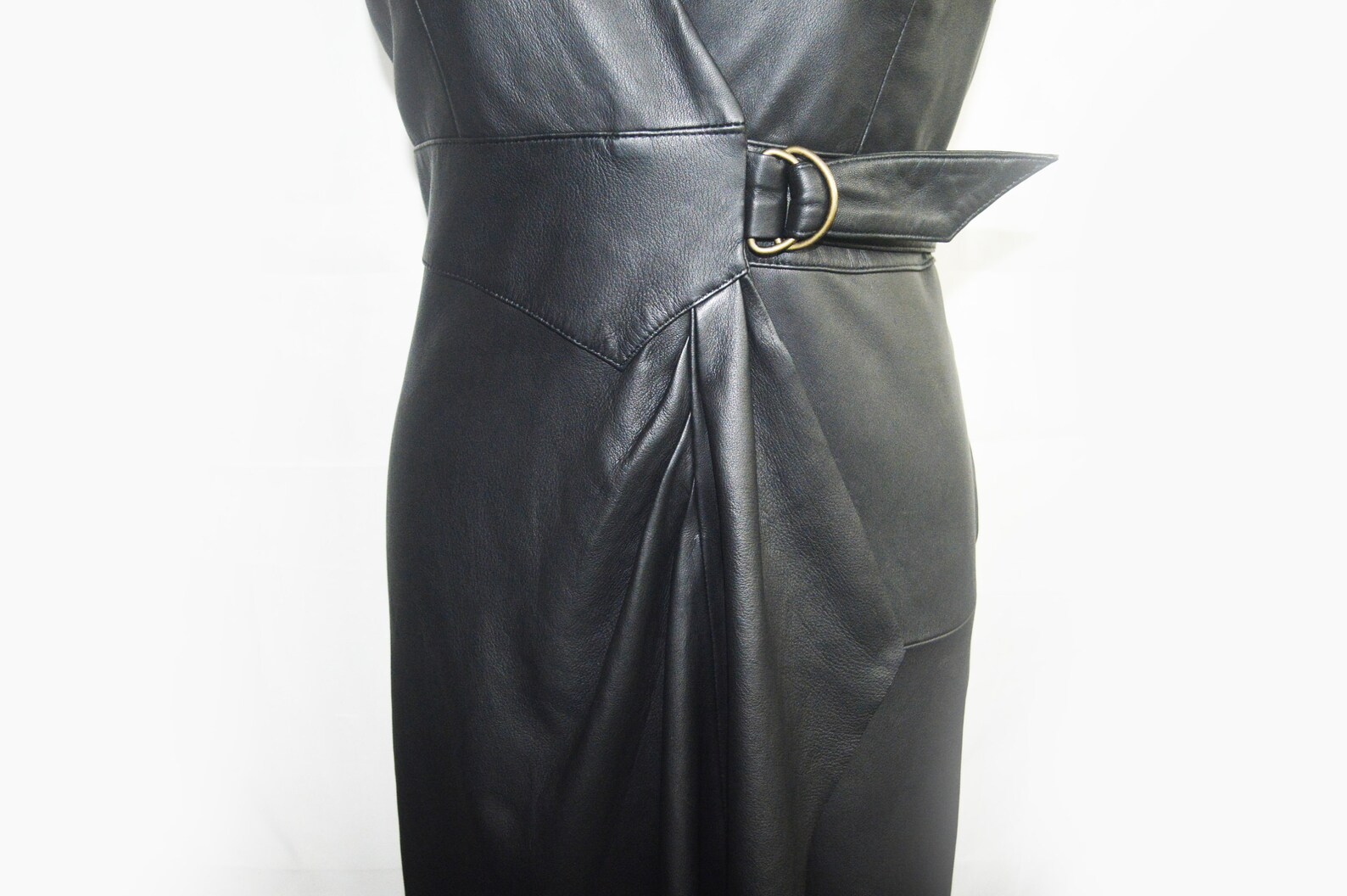Handmade Women's Lamb Skin Leather Dress Leather Outfit - Etsy
