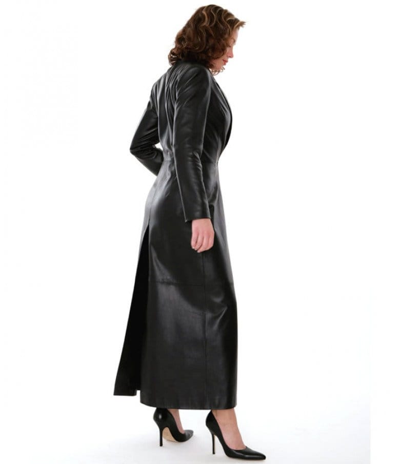 Handmade Women's Lamb Skin Leather Celebrity Coat | Etsy