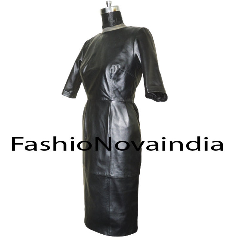 Handmade Women's Lamb Skin Leather Dress Leather Outfit - Etsy