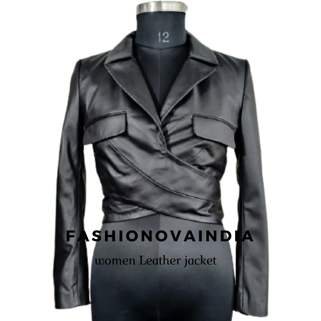 Handmade Women's Lamb Skin New Styel Leather Jacket | Etsy