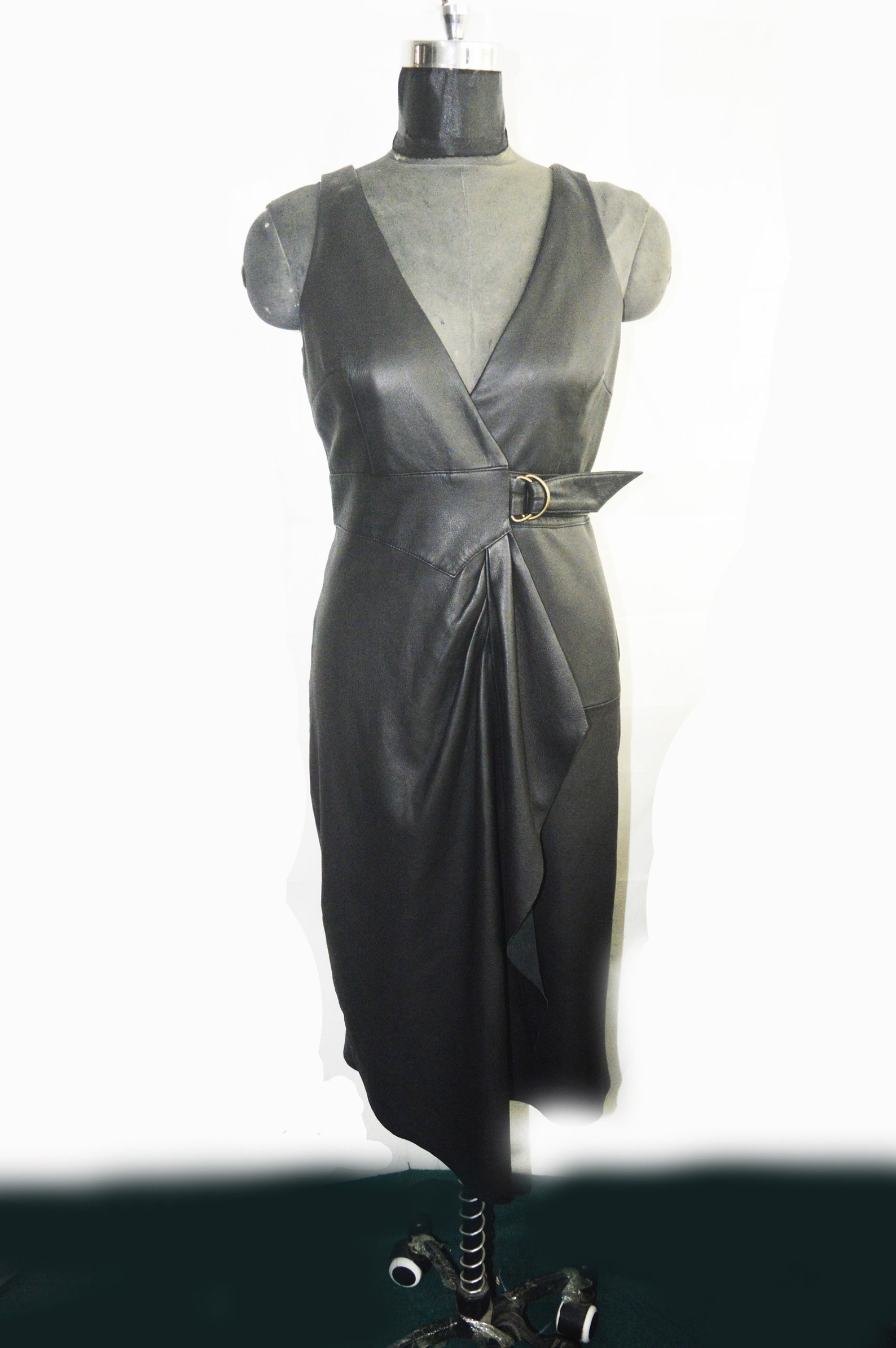 Handmade Women's Lamb Skin Leather Dress Leather Outfit - Etsy