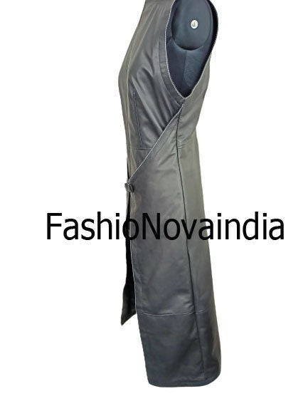 Handmade Women's Lamb Skin Leather Dress Leather Outfit - Etsy