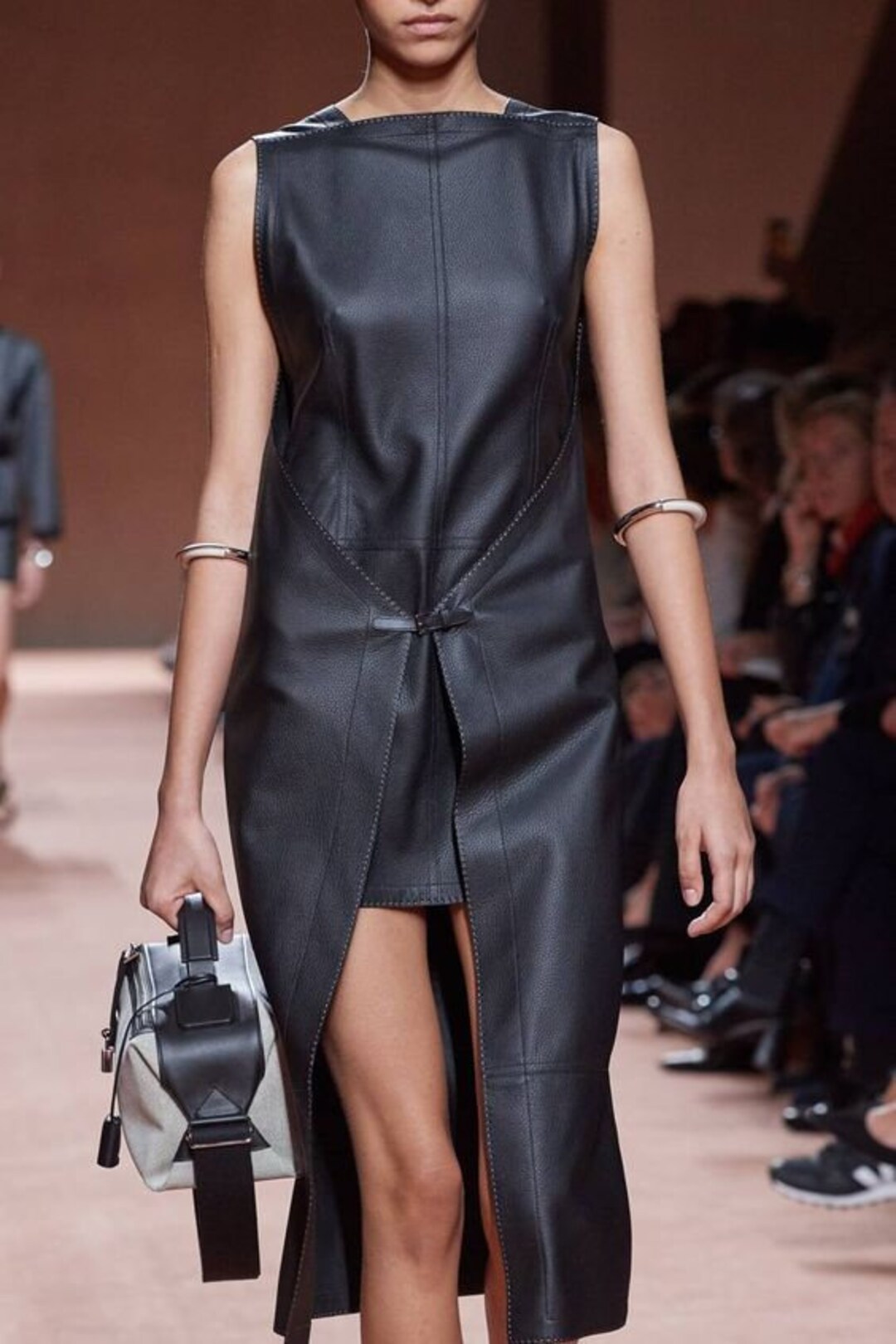 Handmade Women's Lamb Skin Leather Dress , Leather Outfit, Leather ... Handmade Women's Lamb Skin Leather Dress , Leather Outfit, Leather ...