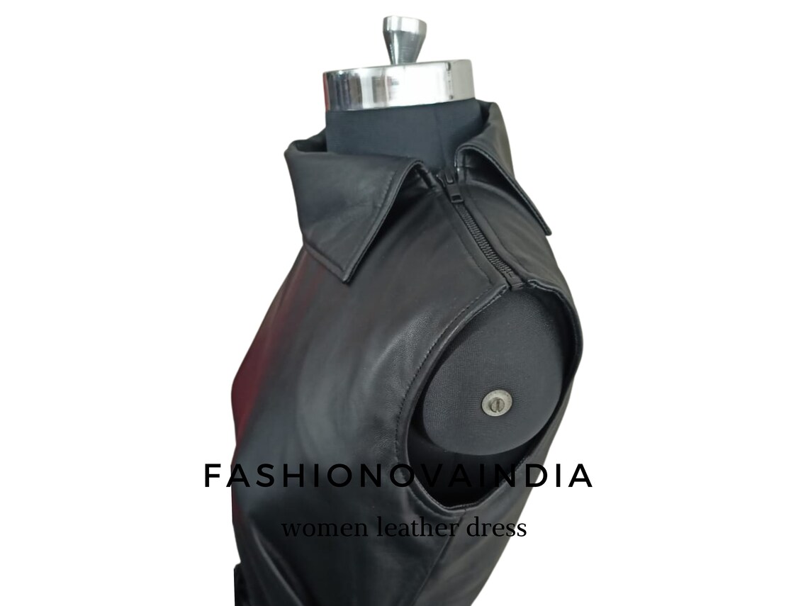 Handmade Women's Lamb Skin Leather Dress Leather Outfit | Etsy