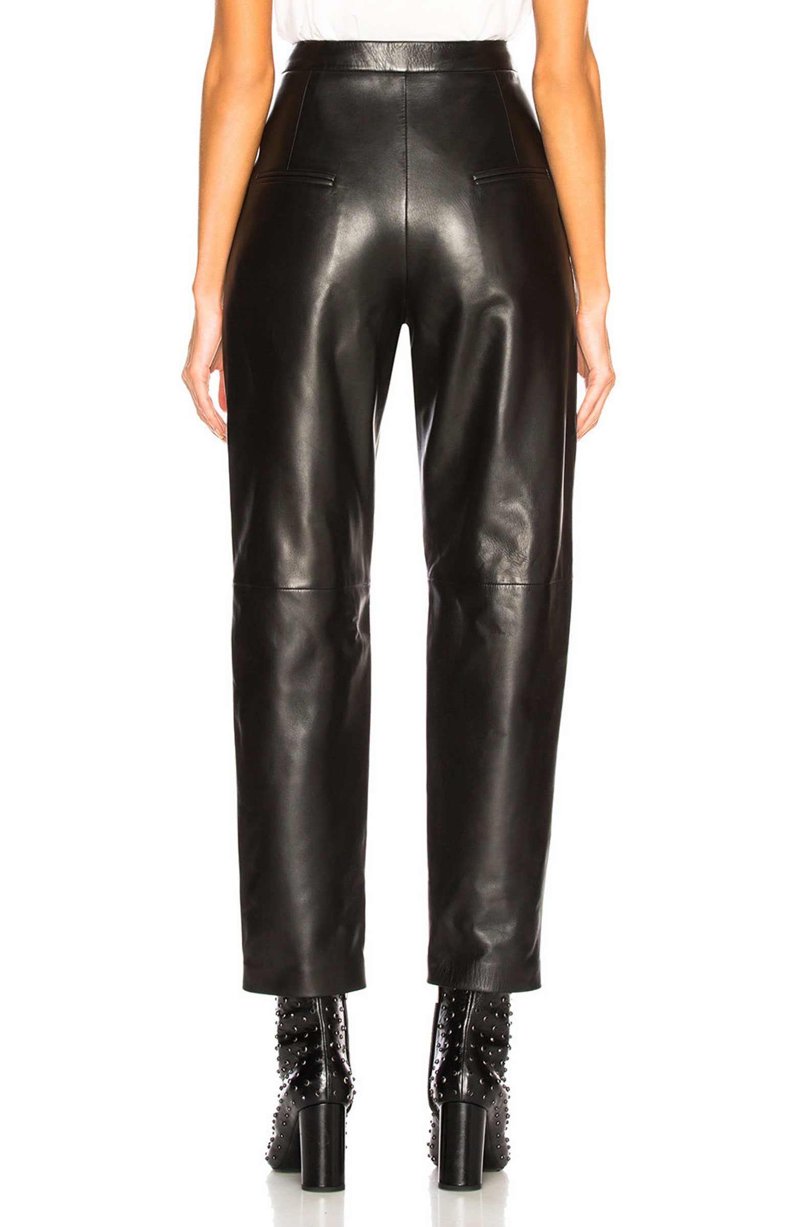 Handmade Women's Lamb Skin Leather Celebrity Pant | Etsy