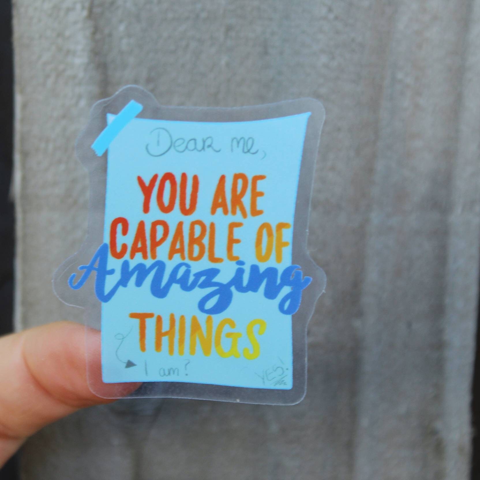 You are capable of amazing things sticker | Etsy