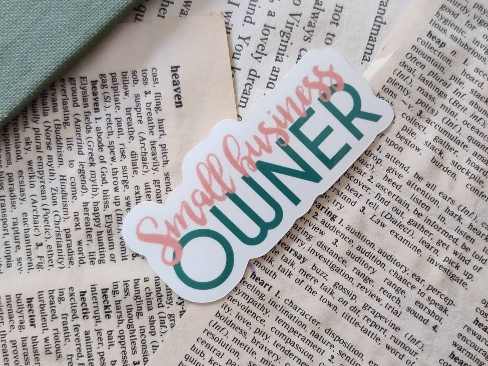 Small Business Owner Sticker With White Background - Etsy