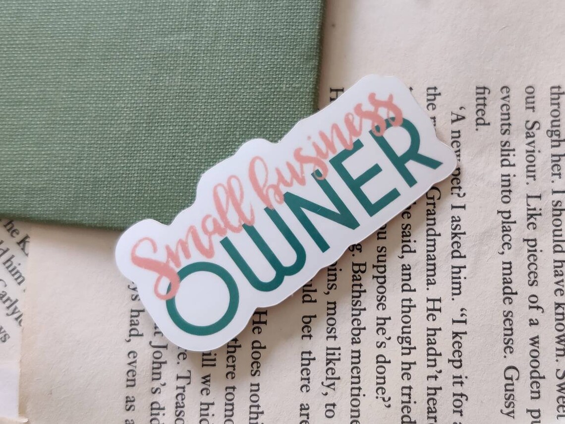 Small Business Owner Sticker With White Background - Etsy