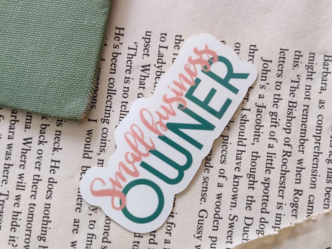 Small Business Owner Sticker With White Background - Etsy