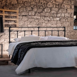 Antique Iron Industrial Style Elemental Dreams Bed IRIS | Industrial ...