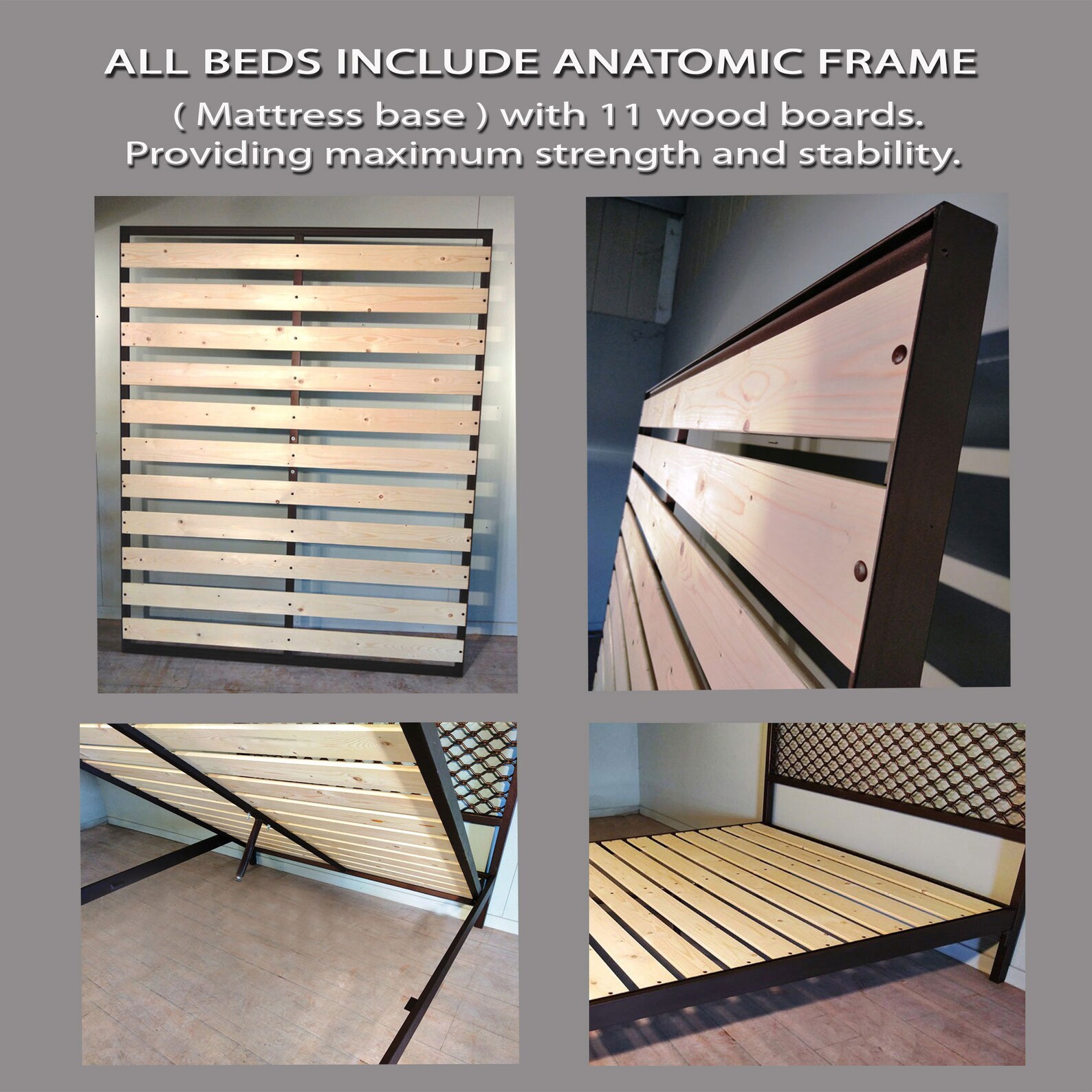 Country Style Handmade Iron Bed Frame Model LIA Simple - Etsy