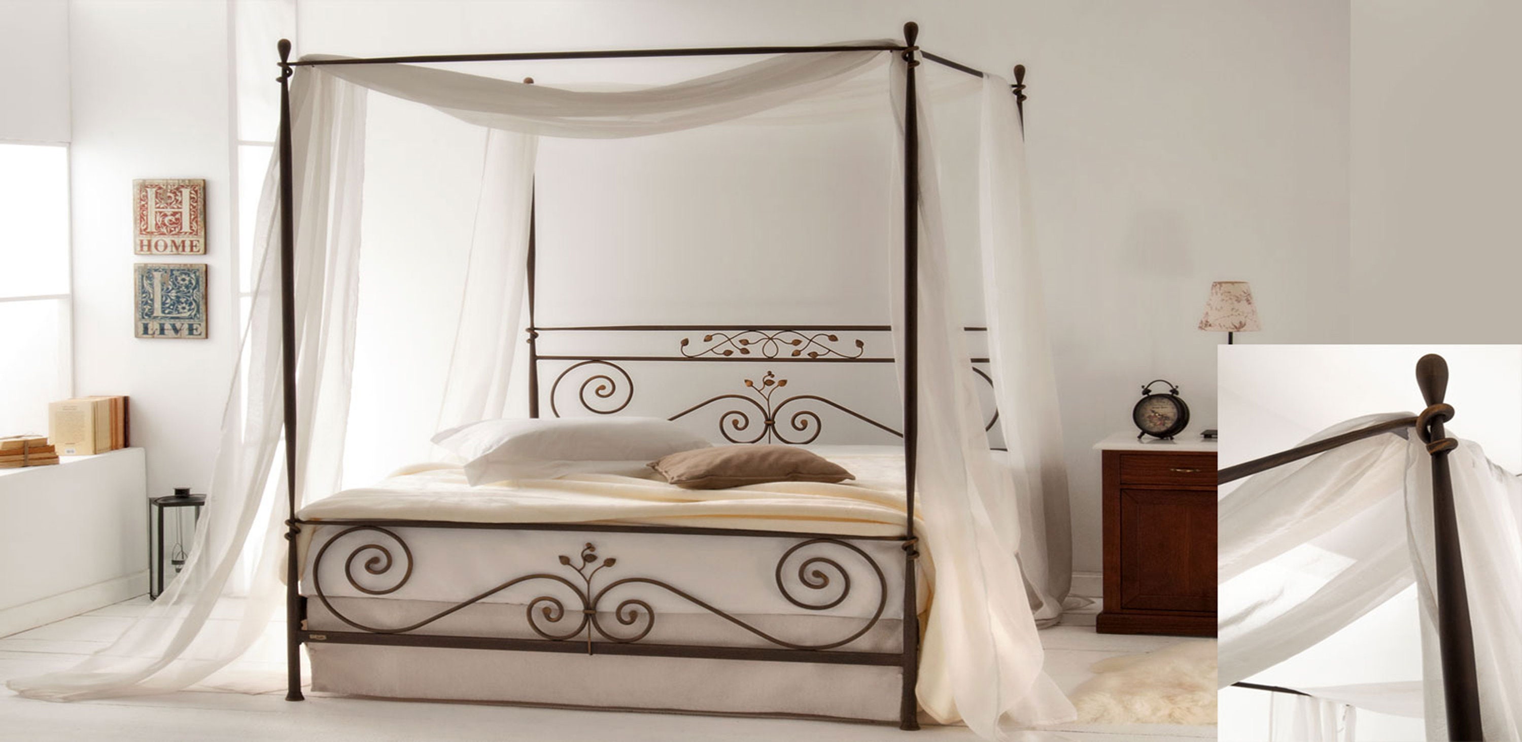 Wrought Iron Four Poster Bed Frames