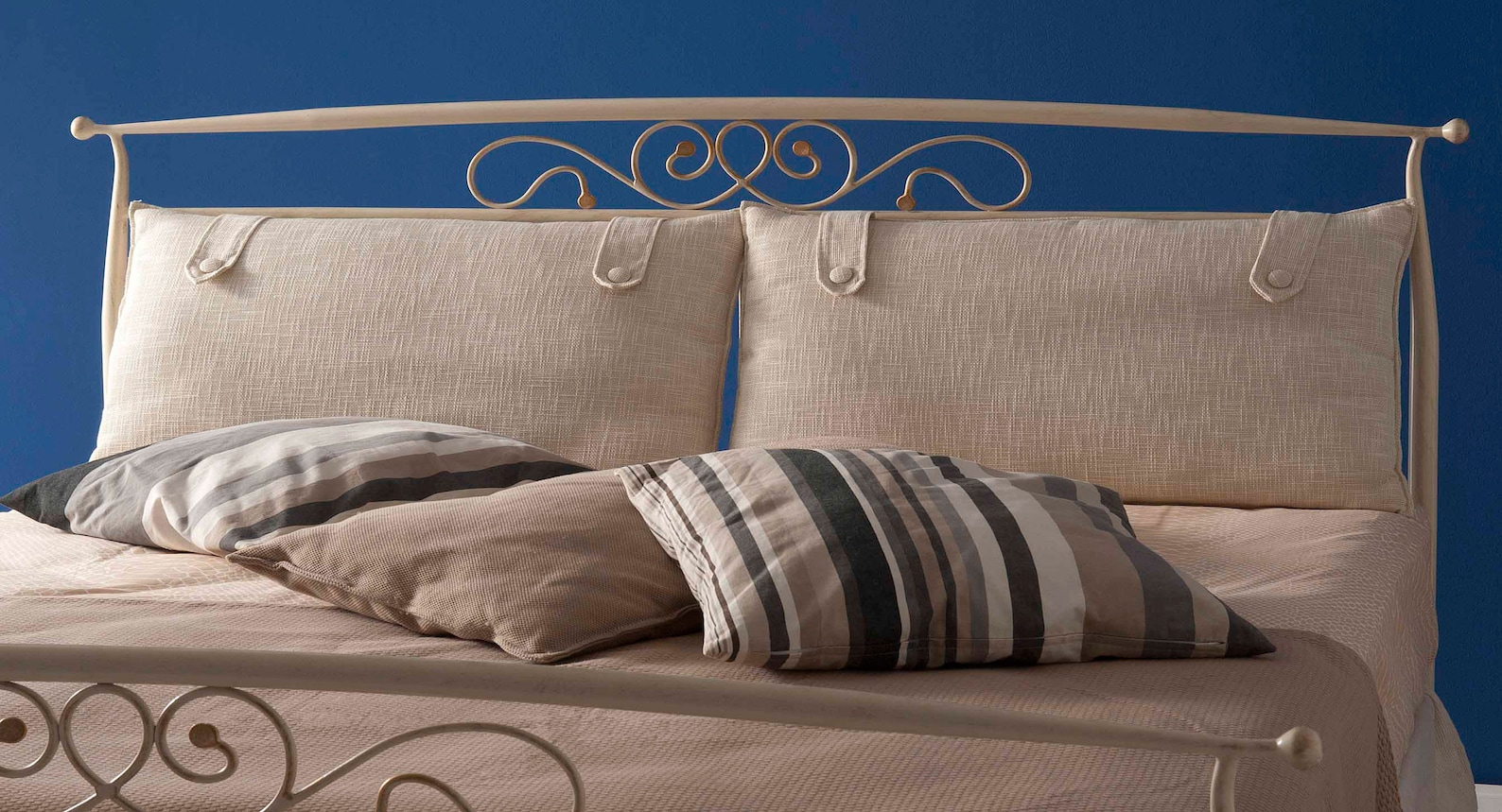 Country Style Handmade Iron Bed Frame Model LIA Simple - Etsy