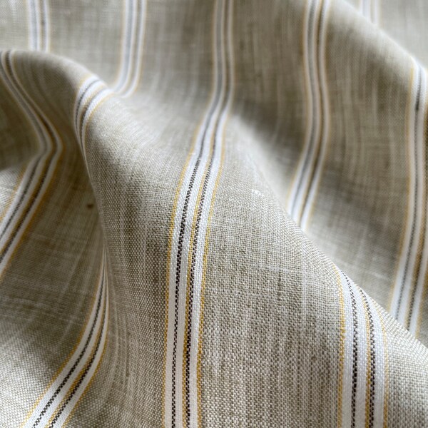 Buy Striped Linen Fabric - Etsy