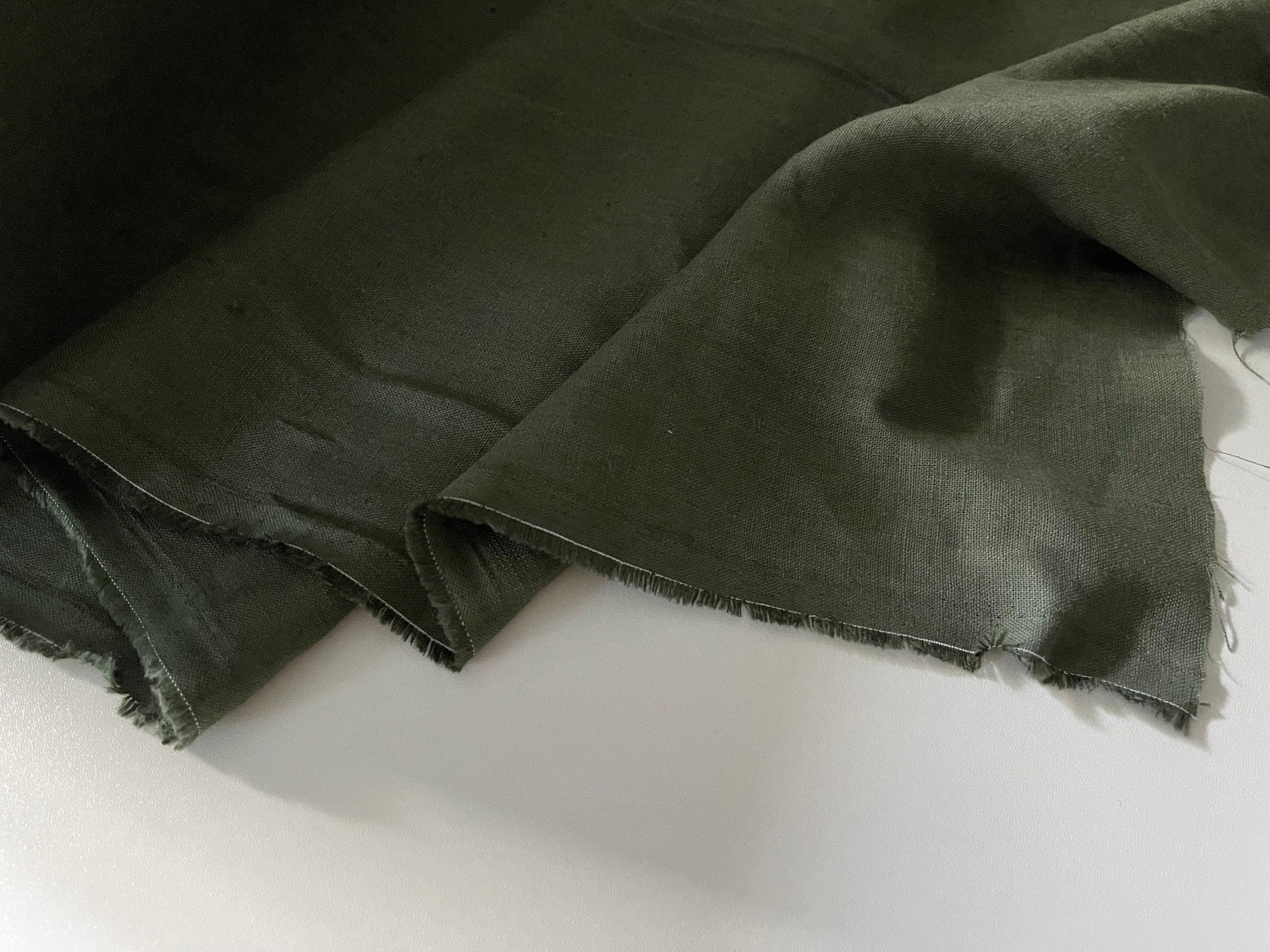 100% Flax Linen Fabric - Beetle - Softened, Medium Weight All Purpose ...