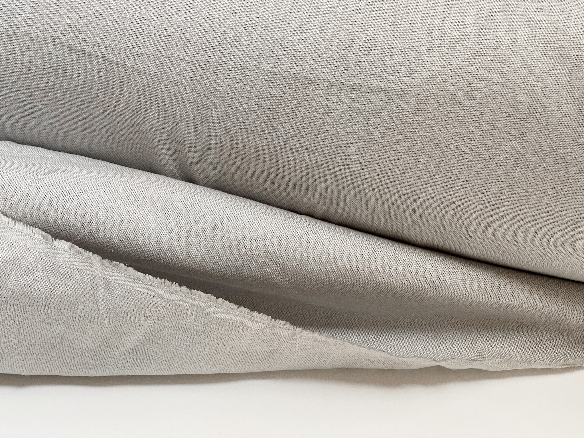 Light Grey Linen Fabric Heavy Weight Neutral Upholstery - Etsy