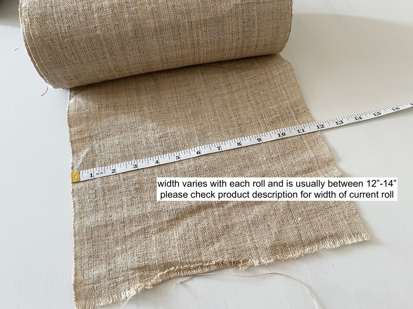 Organic Raw Hemp Fabric - Natural Color, Hmong Hill Tribe Handwoven 100 ...