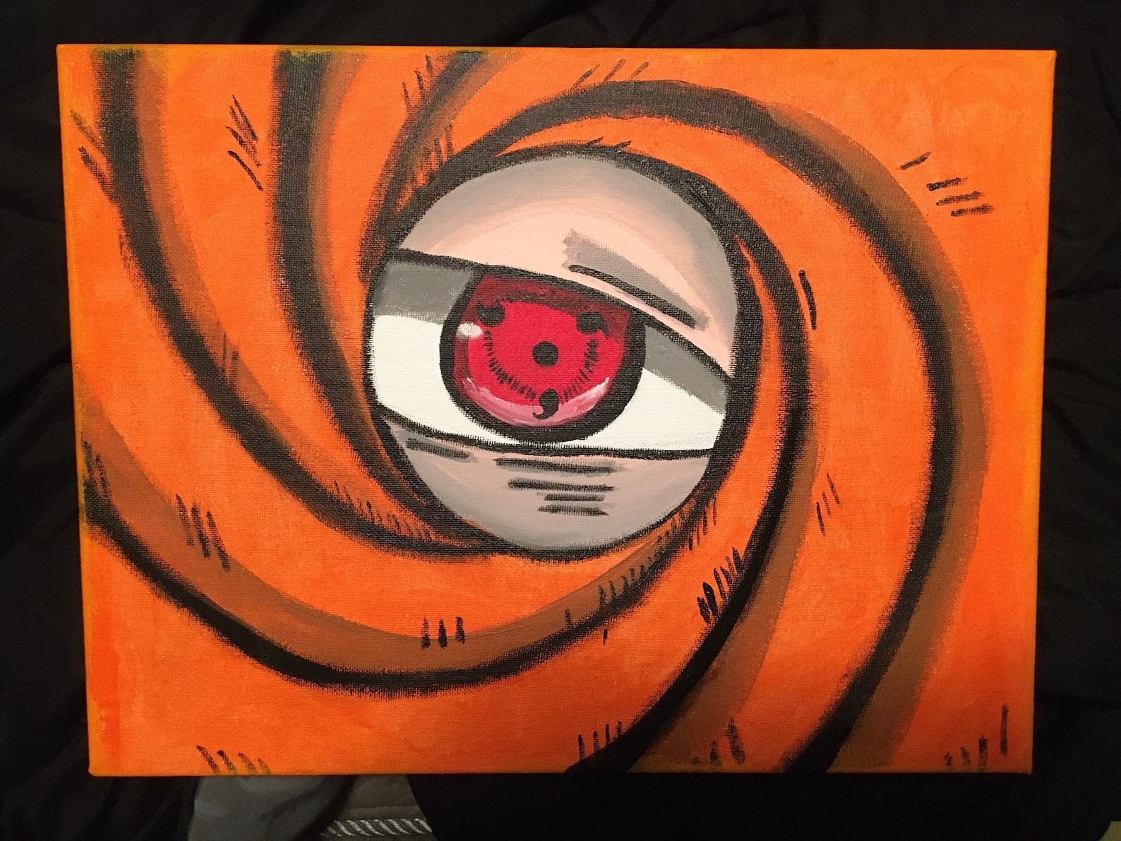 Obito Uchiha Sharingan Naruto Shippuden AcrylGemälde 12x16 - Etsy.de