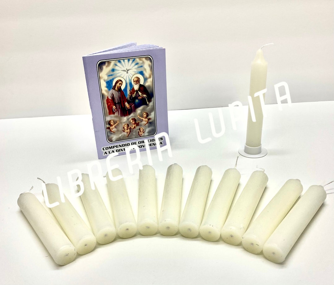 12 Devotional Candles to the Divine Providence/set De 12 Velitas ...