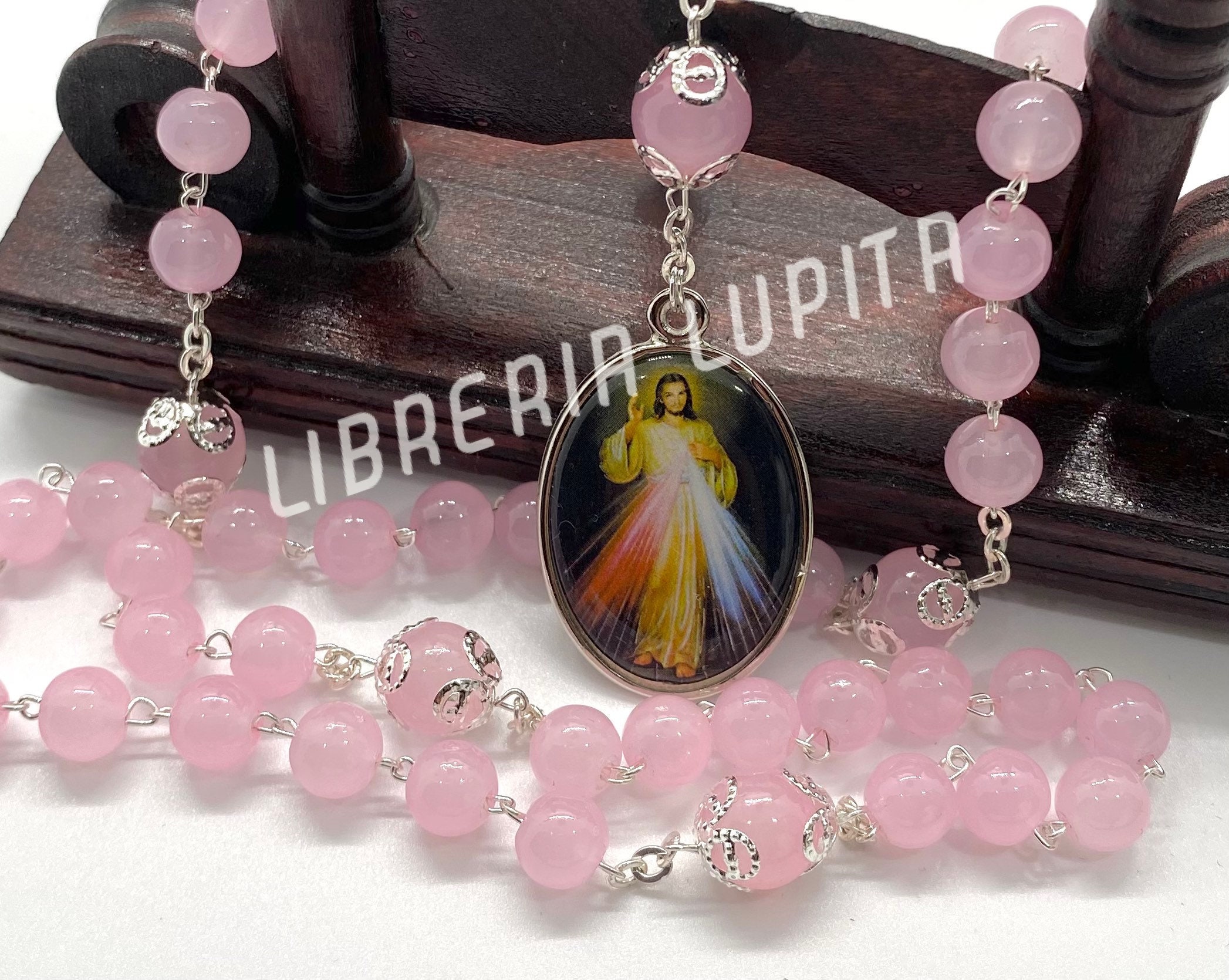 Mystical Rose Y Divine Mercy Rosary / Rosario Rosa Mistica Y Divina ...