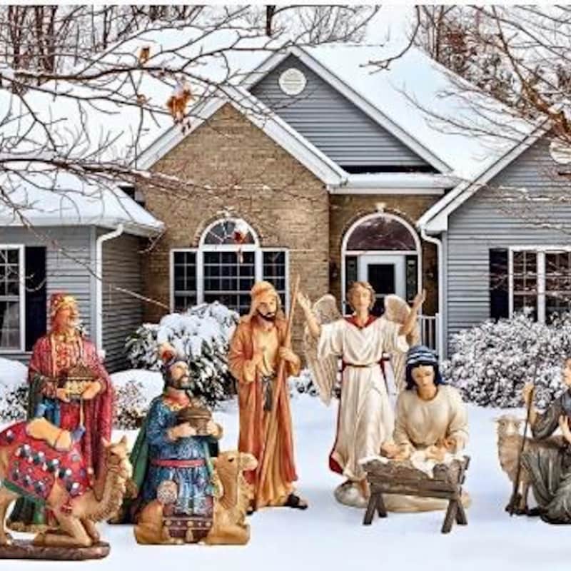 Outdoor Nativity Set - Etsy