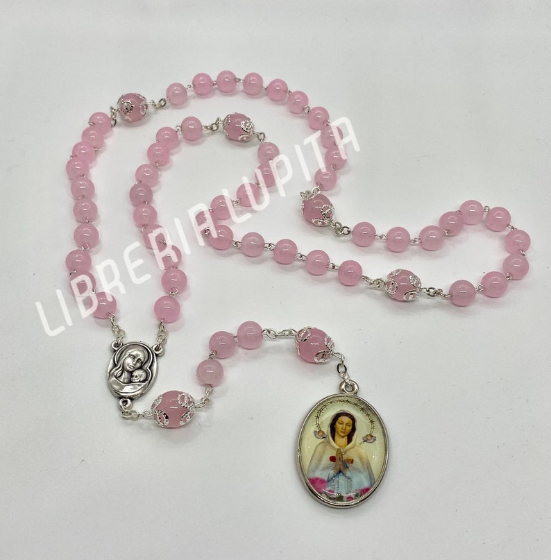 Mystical Rose Y Divine Mercy Rosary / Rosario Rosa Mistica Y | Etsy