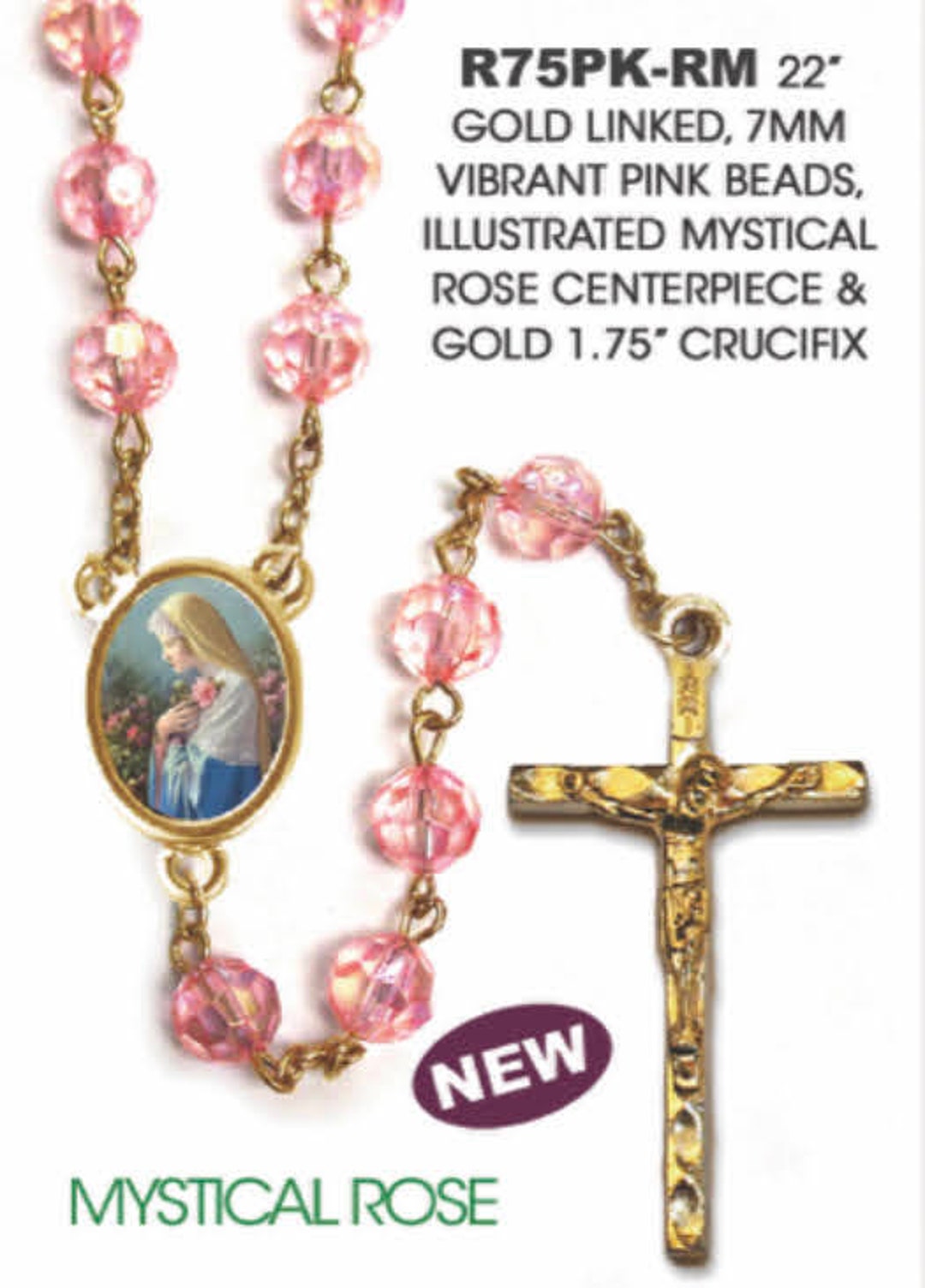 NEW!!! Mystical Rose Rosary / NUEVO!!! Rosario Rosa Mistica - Etsy