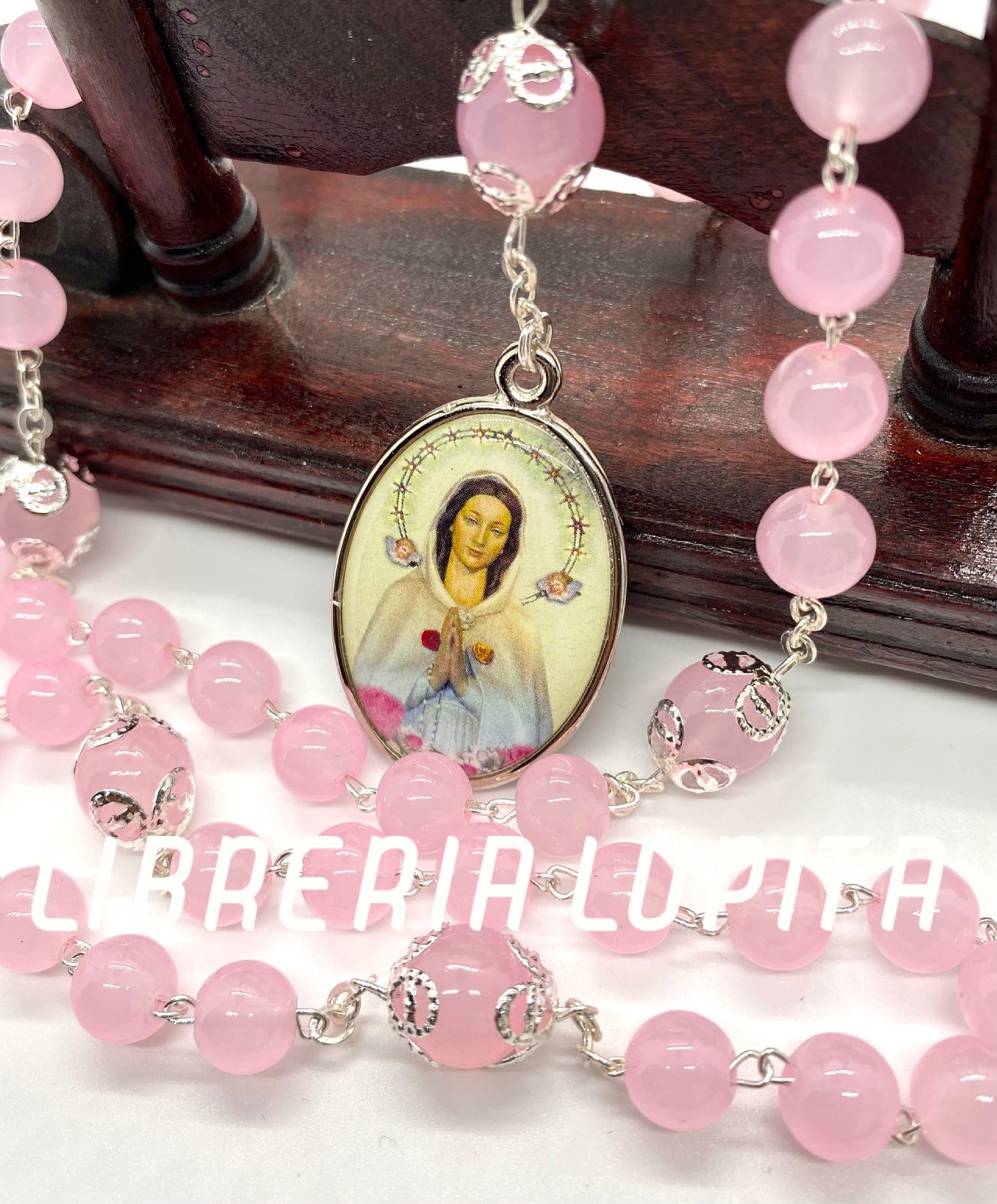 Mystical Rose Y Divine Mercy Rosary / Rosario Rosa Mistica Y Divina ...
