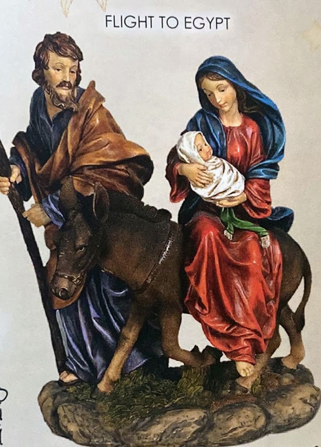 10" Flight to Egypt Statue / 10" La Huida a Egipto Escultura - Etsy