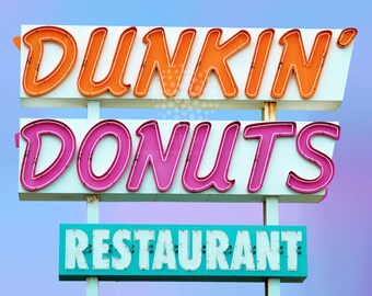 Dunkin Donuts Sign - Etsy