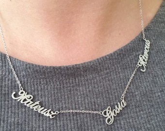 5 Name Necklace | Etsy