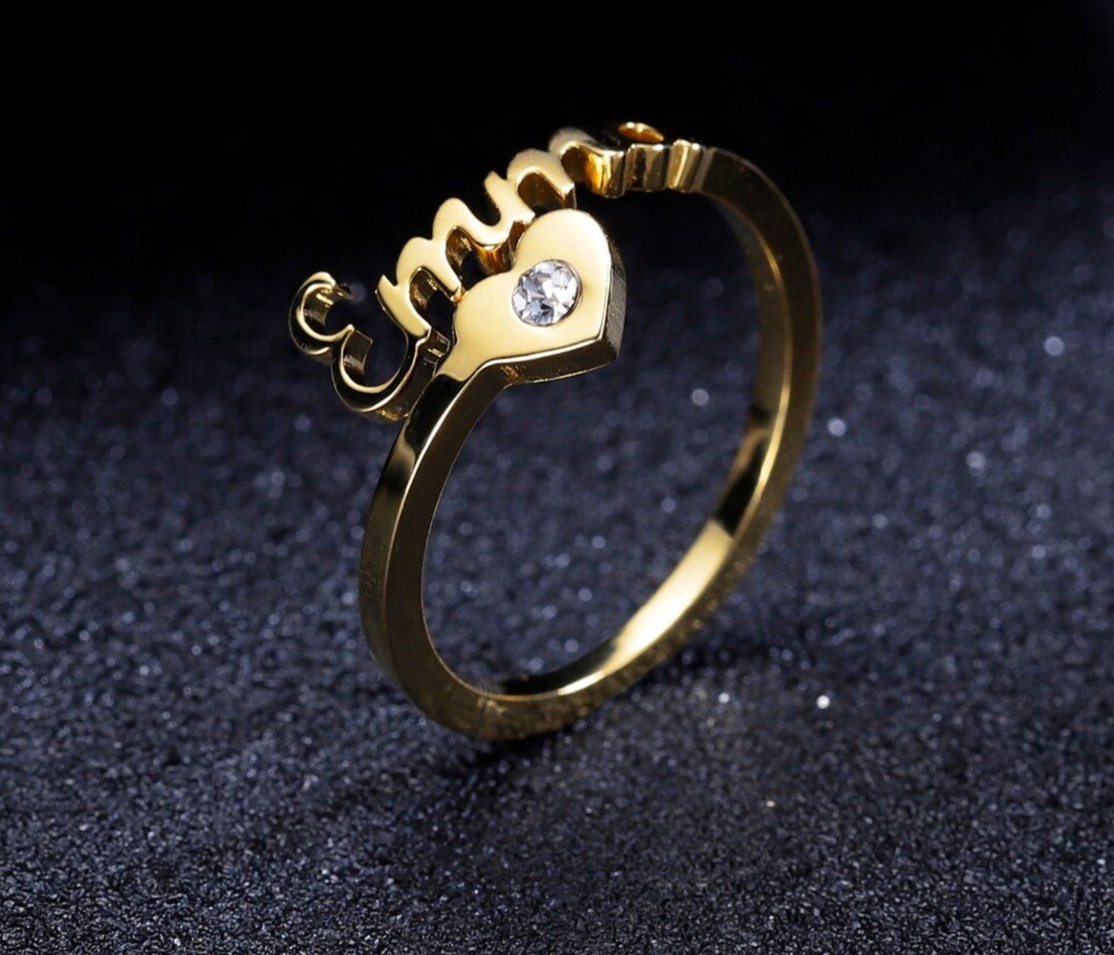 Heart Birthstone Ring by Jewel That Fits Zodiac Jewelry - Etsy